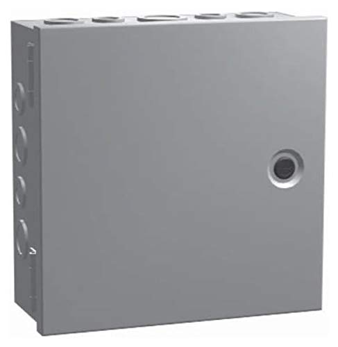 Hammond Manufacturing CHKO18186 Junction Box; Panel Mount; Steel; Gray; 18x18x6 In; NEMA 3R; Hinged; CHKO Series