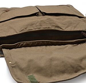 Gootium Canvas Messenger Bag - Vintage Cross Body Shoulder Satchel, Olive Brown