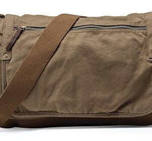 Gootium Canvas Messenger Bag - Vintage Cross Body Shoulder Satchel, Olive Brown