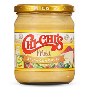 chi-chi's fiesta mild salsa con queso dip, 15 ounce (pack of 12)