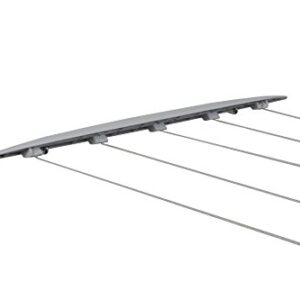 Strata Retractable Clothesline Indoor - Wall Mounted 5 Cable Retractable Laundry Line for Wet & Dry Clothes - 10 ft per Cable