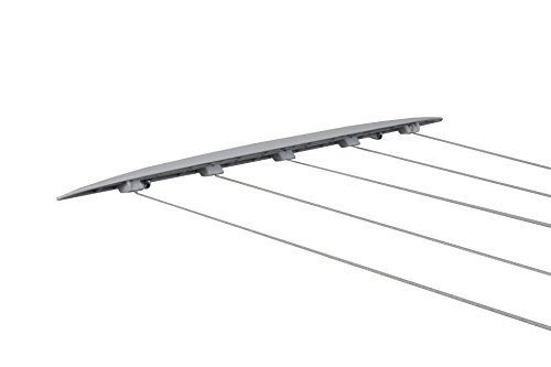 Strata Retractable Clothesline Indoor - Wall Mounted 5 Cable Retractable Laundry Line for Wet & Dry Clothes - 10 ft per Cable