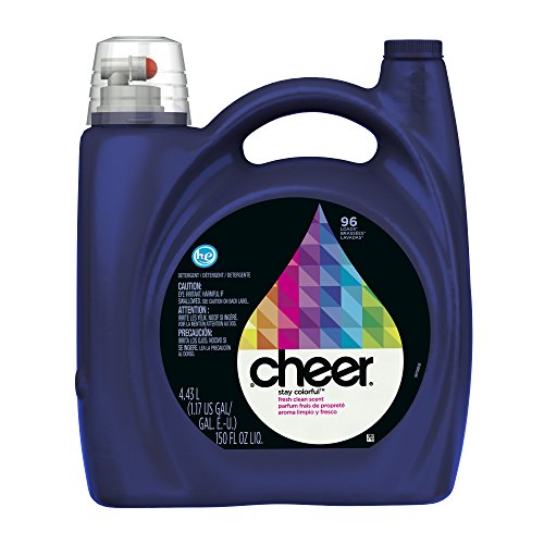 Cheer Colorguard Liquid Laundry Detergent, 96 Loads 150 Fl oz