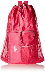 speedo unisex-adult deluxe ventilator mesh equipment bag fuchsia purple, one size