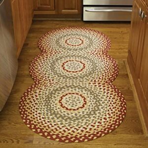 Park Designs Mill Village Braided Rug Run 72''L - Red