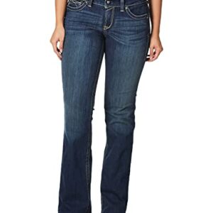 Ariat Women's R.E.A.L. Mid Rise Bootcut Jean, Spitfire, 29 Regular