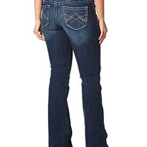 Ariat Women's R.E.A.L. Mid Rise Bootcut Jean, Spitfire, 29 Regular