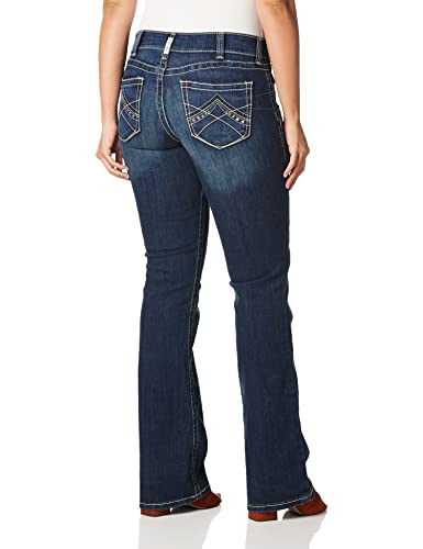 Ariat Women's R.E.A.L. Mid Rise Bootcut Jean, Spitfire, 29 Regular