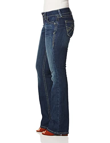 Ariat Women's R.E.A.L. Mid Rise Bootcut Jean, Spitfire, 29 Regular