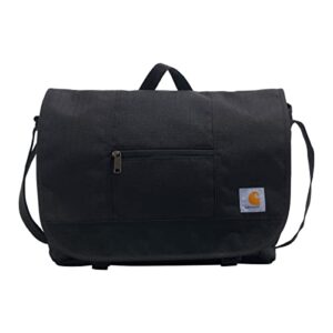 carhartt ripstop messenger bag, durable water-resistant messenger work bag, black