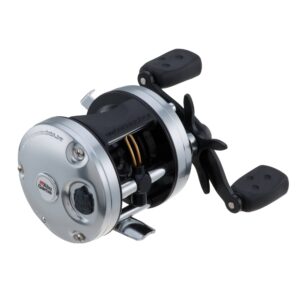 abu garcia ambassadeur c3 conventional reel, size 6500 (1292723), 3 stainless steel ball bearings + 1 roller bearing, carbon fiber star drag, max of 15lb | 6.8kg, silver