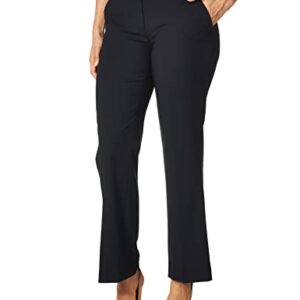 Calvin Klein Straight-Leg Classic Business Casual Pants for Women, Navy, 10