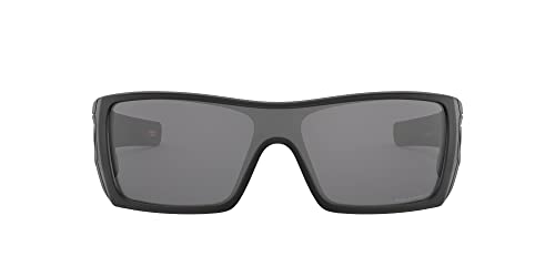 Oakley Men's OO9101 Batwolf Rectangular Sunglasses, Matte Black Ink/Black Iridium Polarized, 27 mm