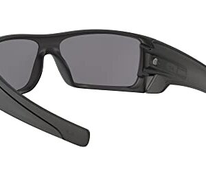 Oakley Men's OO9101 Batwolf Rectangular Sunglasses, Matte Black Ink/Black Iridium Polarized, 27 mm