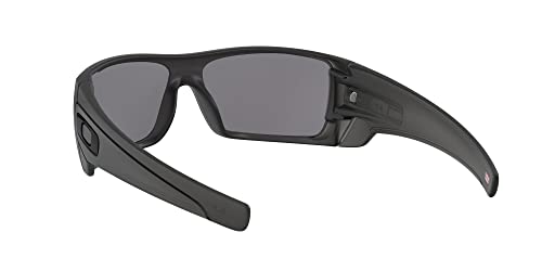 Oakley Men's OO9101 Batwolf Rectangular Sunglasses, Matte Black Ink/Black Iridium Polarized, 27 mm