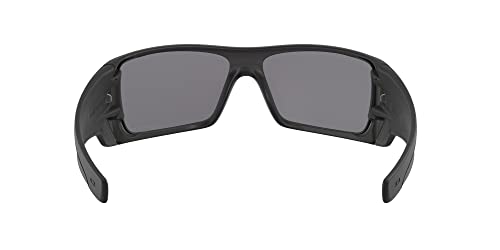 Oakley Men's OO9101 Batwolf Rectangular Sunglasses, Matte Black Ink/Black Iridium Polarized, 27 mm