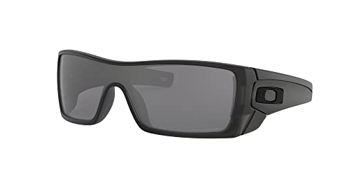 Oakley Men's OO9101 Batwolf Rectangular Sunglasses, Matte Black Ink/Black Iridium Polarized, 27 mm