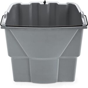 Rubbermaid Commercial Products-1863900 Executive Series Dirty Water Bucket for 35QT WaveBrake 2.0 Mopping Bucket, Gray