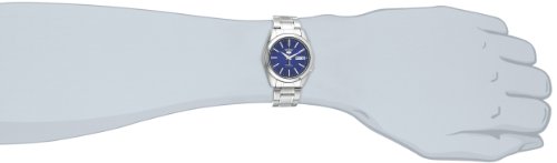 SEIKO Men's SNKL43 5" Stainless Steel Automatic Watch, Blue