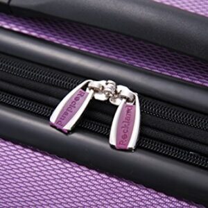 Rockland Melbourne Hardside Expandable Spinner Wheel Luggage, Purple, 2-Piece Set (20/28)