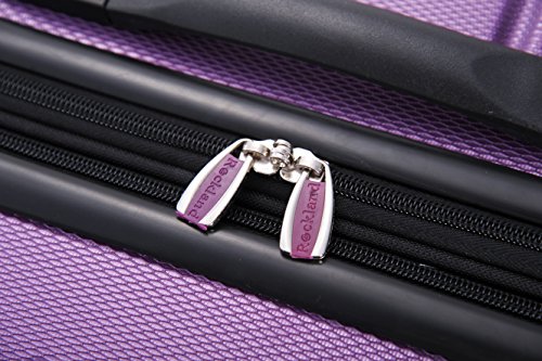 Rockland Melbourne Hardside Expandable Spinner Wheel Luggage, Purple, 2-Piece Set (20/28)