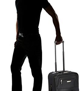 Rockland Expandable Spinner Carry On, Black, 19-Inch