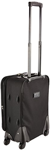 Rockland Expandable Spinner Carry On, Black, 19-Inch