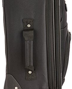 Rockland Expandable Spinner Carry On, Black, 19-Inch