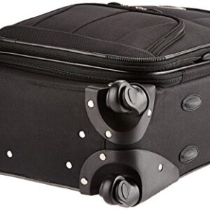 Rockland Expandable Spinner Carry On, Black, 19-Inch