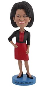 royal bobbles michelle obama bobblehead, premium polyresin lifelike figure, unique serial number, exquisite detail