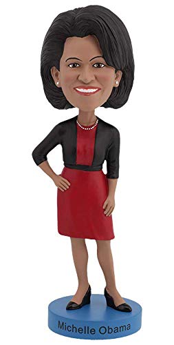 Royal Bobbles Michelle Obama Bobblehead, Premium Polyresin Lifelike Figure, Unique Serial Number, Exquisite Detail