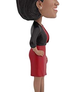 Royal Bobbles Michelle Obama Bobblehead, Premium Polyresin Lifelike Figure, Unique Serial Number, Exquisite Detail