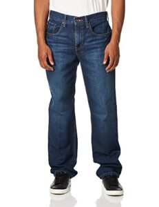 nautica mens straight light cross hatch jeans, coastal patrol, 36w x 32l us