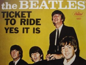 the beatles: ticket to ride/yes it is 7" 45 rpm