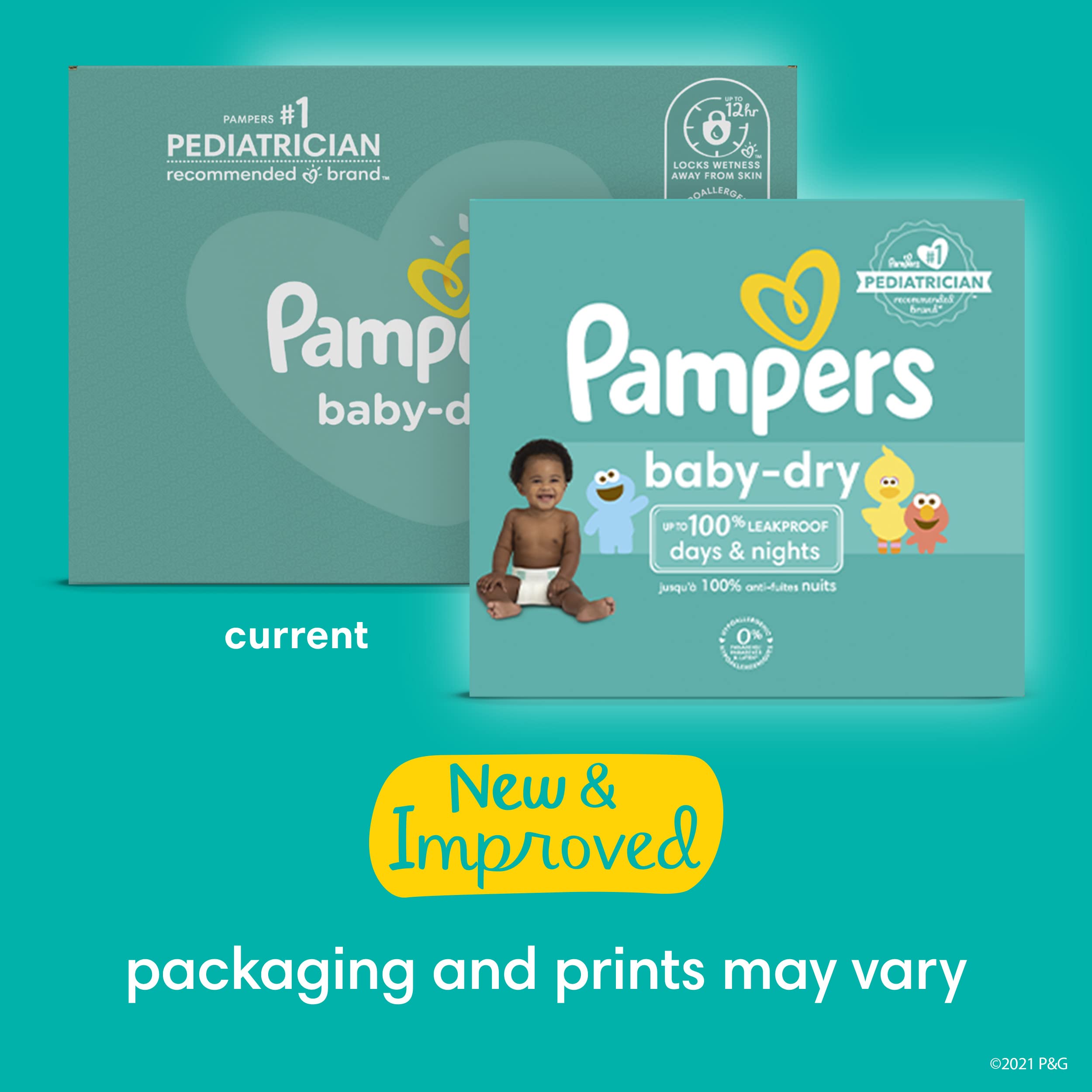 Pampers Baby Dry Diapers Size 3, 104 count - Disposable Diapers