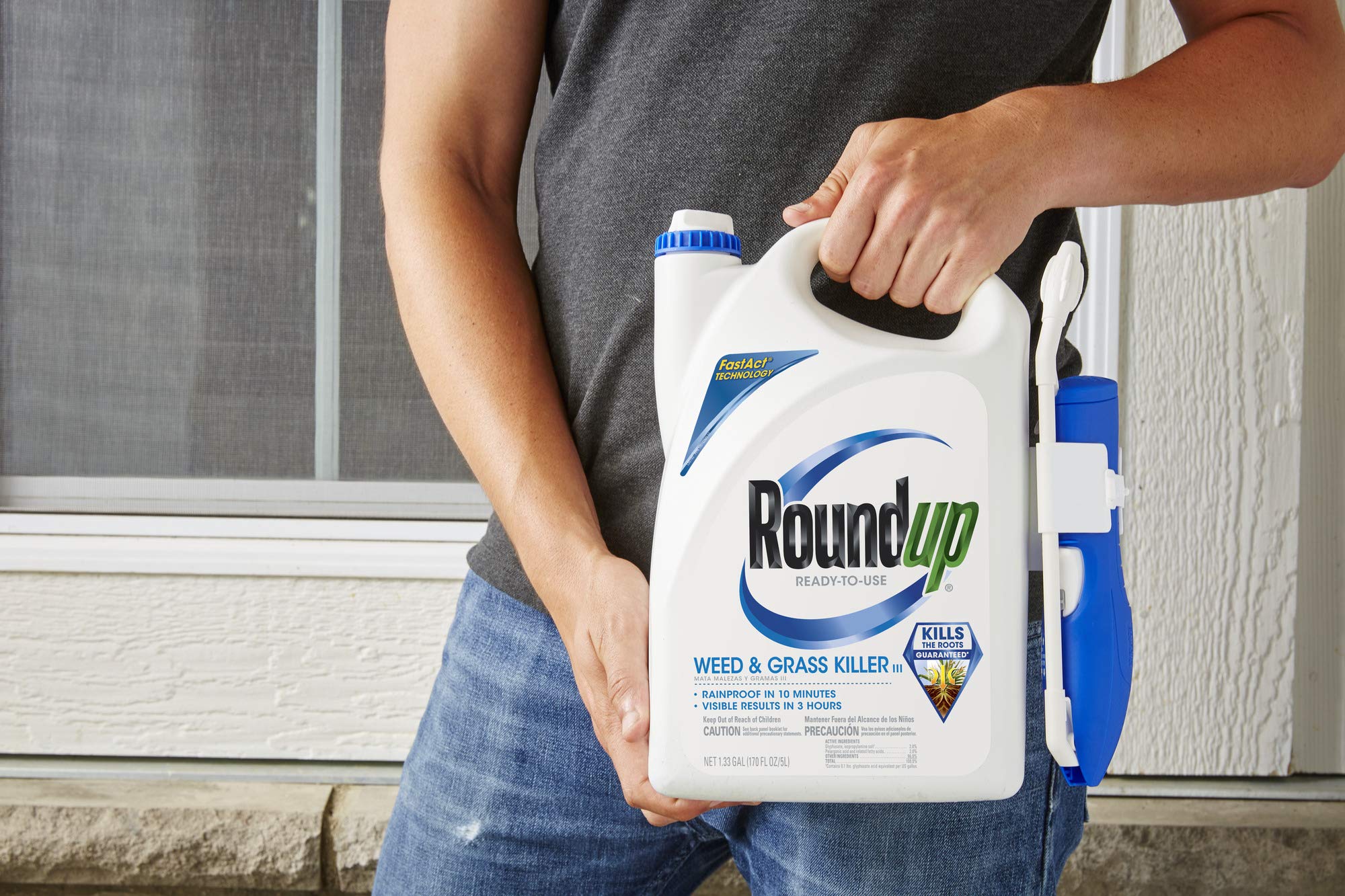 Roundup Ready-To-Use Weed & Grass Killer III with Comfort Wand, 1.33 gal.