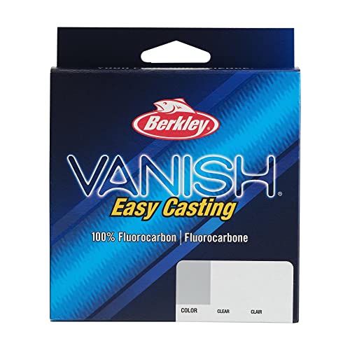 Berkley Vanish®, Clear, 20lb | 9kg, 250yd | 228m Fluorocarbon Fishing Line, Suitable for Saltwater and Freshwater Environments