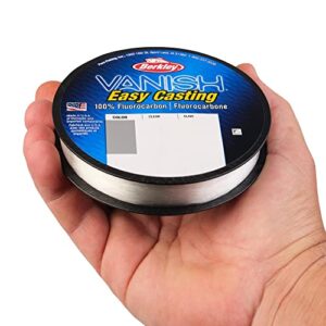 Berkley Vanish®, Clear, 20lb | 9kg, 250yd | 228m Fluorocarbon Fishing Line, Suitable for Saltwater and Freshwater Environments