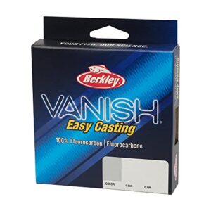 Berkley Vanish®, Clear, 20lb | 9kg, 250yd | 228m Fluorocarbon Fishing Line, Suitable for Saltwater and Freshwater Environments