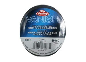 berkley vanish®, clear, 6lb | 2.7kg, 250yd | 228m fluorocarbon fishing line, suitable for saltwater and freshwater environments