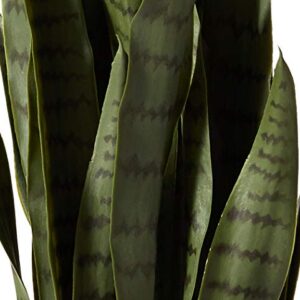 Nearly Natural, Green 4855 35in. Sansevieria with Black Planter