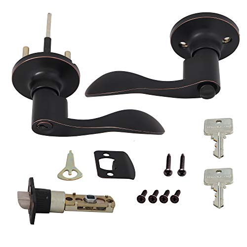 Honeywell 8106401 Wave Entry Door Lever, Oil Rubbed Bronze