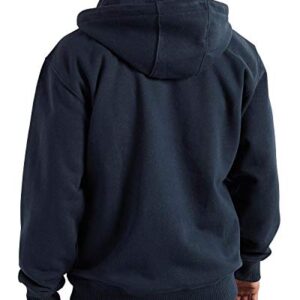 Carhartt Men's Rain Defender Loose Fit Heavyweight Quarter-Zip Sweatshirt, New Navy, Large