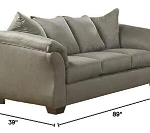 Signature Design by Ashley Darcy Casual Plush Sofa, Grayish Brown