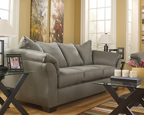 Signature Design by Ashley Darcy Casual Plush Sofa, Grayish Brown