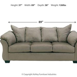 Signature Design by Ashley Darcy Casual Plush Sofa, Grayish Brown