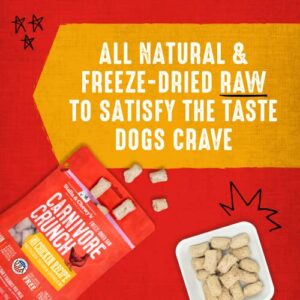 Stella & Chewy's Freeze-Dried Raw Carnivore Crunch Cage-Free Chicken Recipe Dog Treats – 3.25 oz. Bag