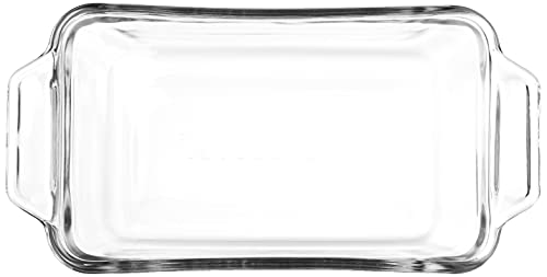 Anchor Hocking 1.5-Quart Oven Basics Loaf Dish, Set of 3, Clear