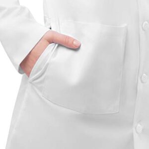 Adar Universal Unisex Lab Coats - Midriff 39" Lab Coat - 808 - White - L