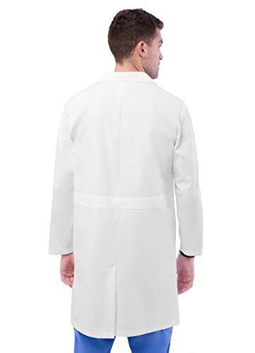 Adar Universal Unisex Lab Coats - Midriff 39" Lab Coat - 808 - White - L